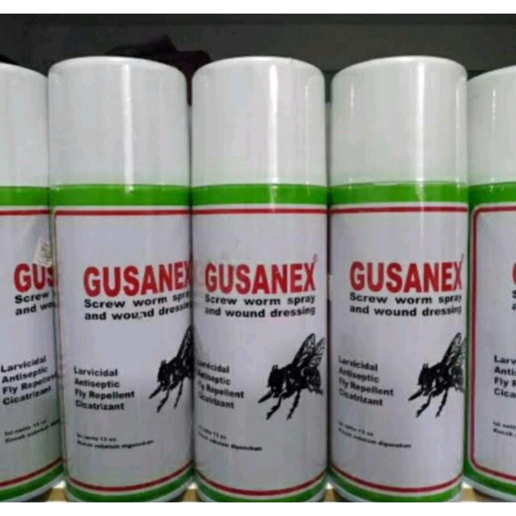 Jual Gusanex Spray Obat Semprot Anti Lalat untuk Luka Hewan 100% ...