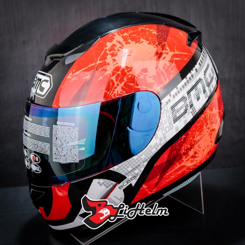 Jual HELM BMC BLADE 200 #8 SERIES | RED RED FLUO | FULL FACE HELMET ...