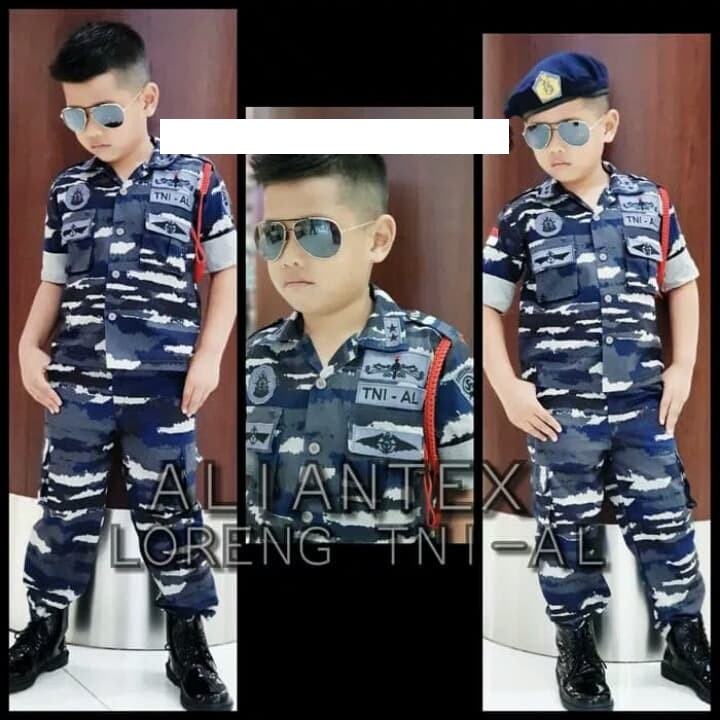 Jual Baju Profesi Anak Karnaval Sekolah PDU TNI-AL KOSTUM ANAK Seragam Angkatan Laut Cilik ...