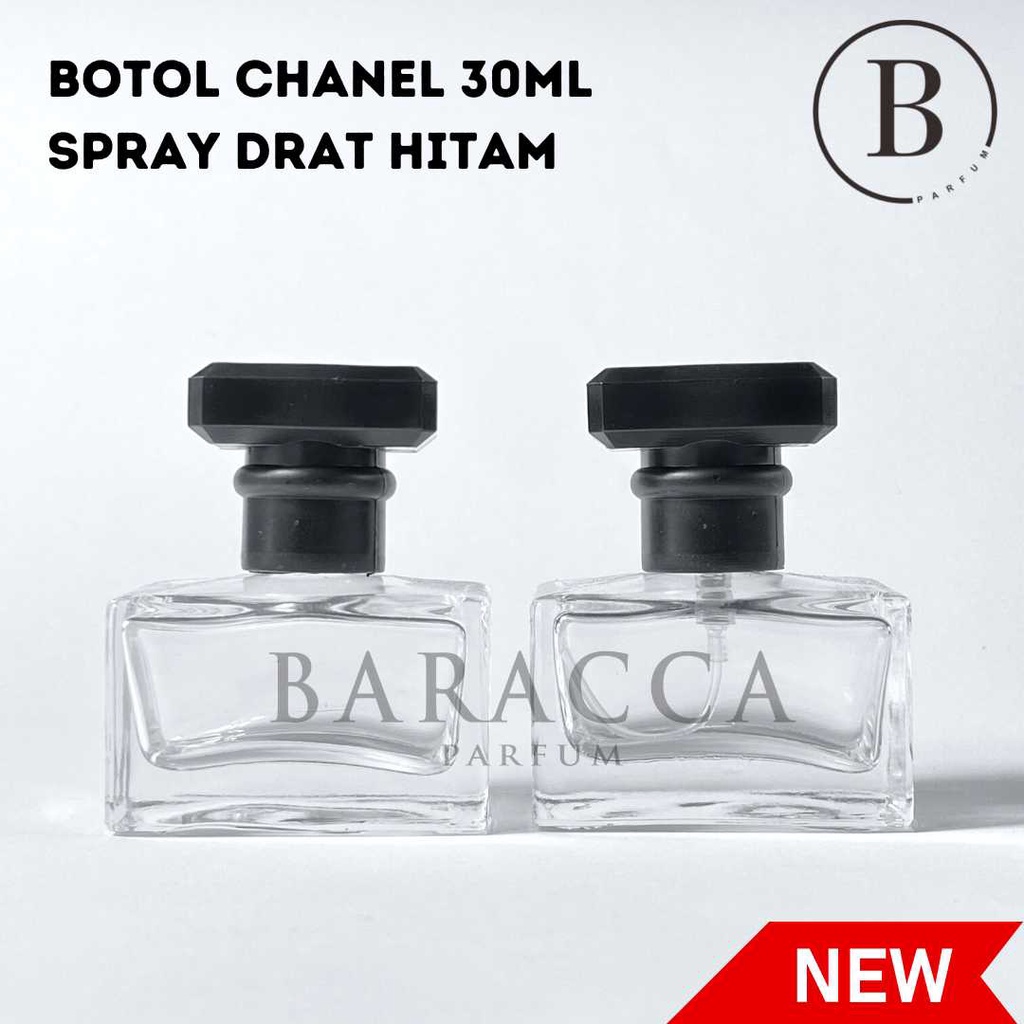 Jual Botol Parfum Chanel 30ML Drat Hitam - Botol Parfum Kosong Chanel ...
