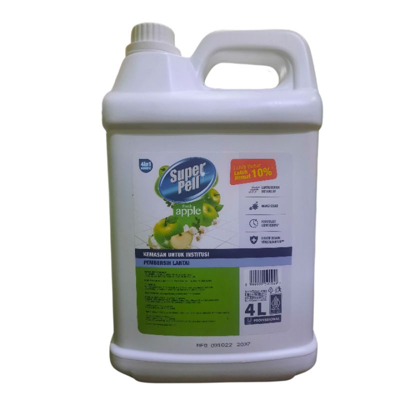 Jual Superpell Professional Pembersih Lantai Apel Jerigen 4L | Shopee ...