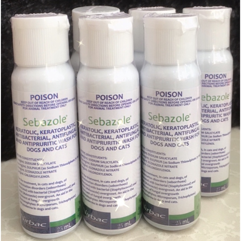 Jual SEBAZOLE Shampoo Kucing Anjing Anti Jamur Repack 25ml | Shopee ...