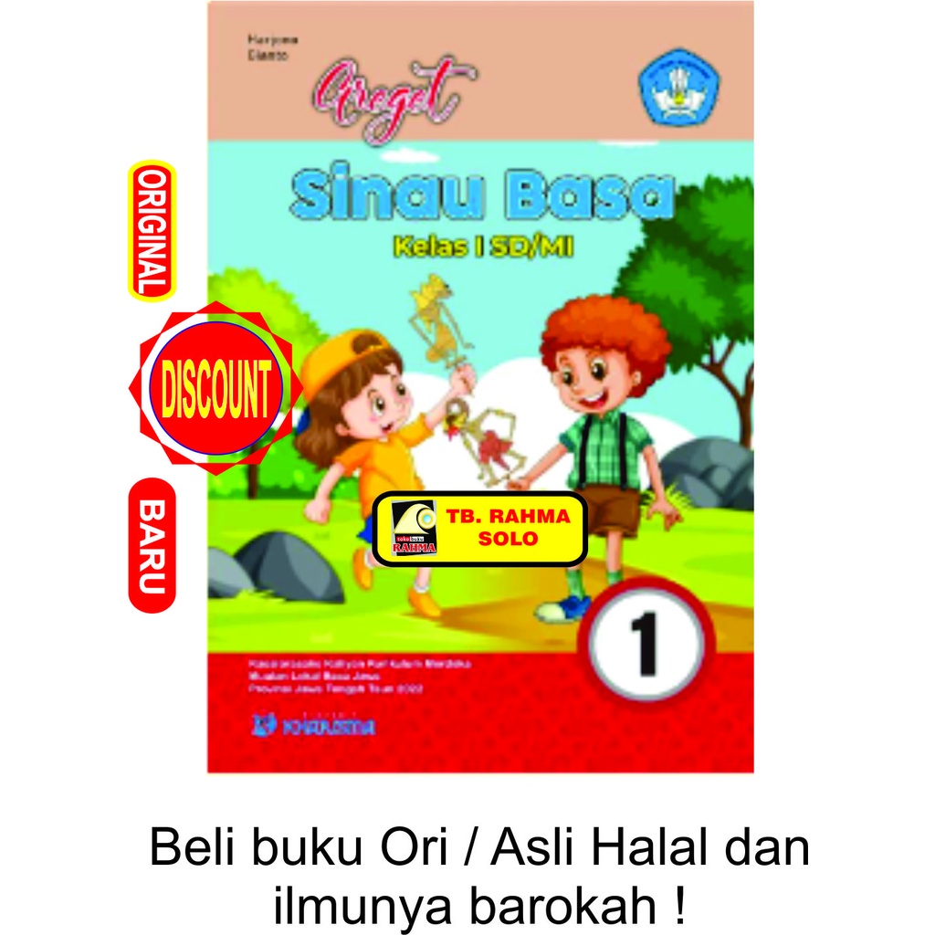 Jual GREGET SINAU BASA Kelas 1 SD MI Sekolah Dasar Bahasa boso jawa ...