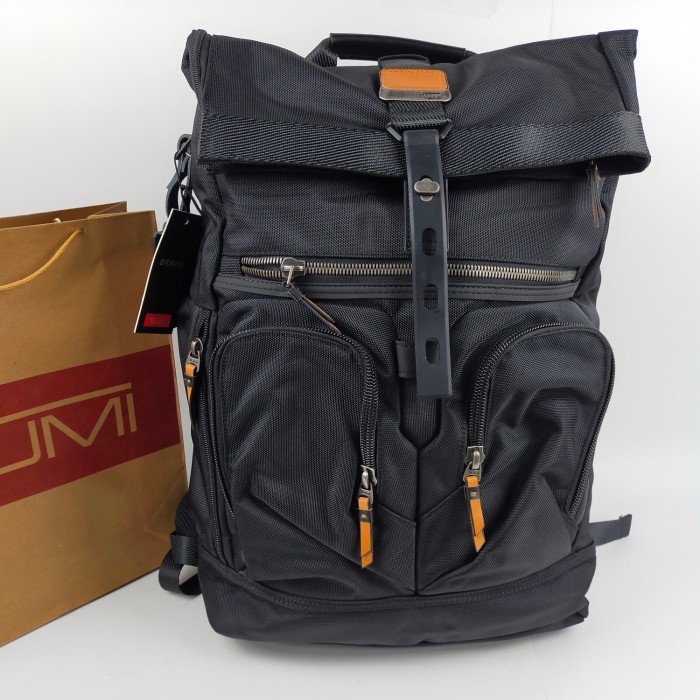 Jual Produk Terbaru Tas Ransel Backpack Pria Tumi London Rol Top Black ...