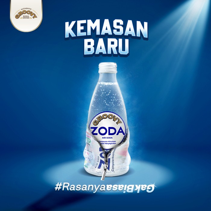 Jual GROOVY ZODA Air Soda Berkarbonasi / Soda Water 250 mL | Shopee ...