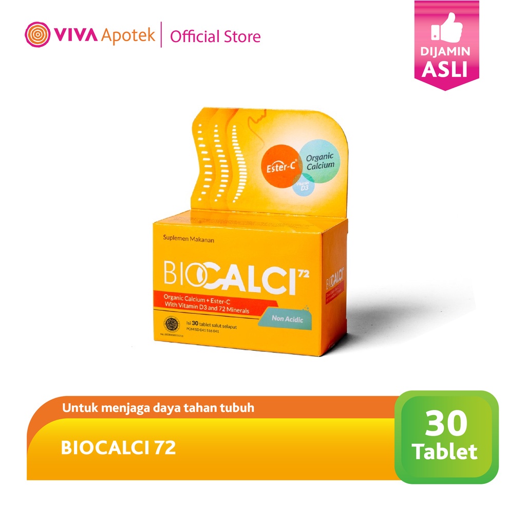 Jual Biocalci-72 Tablet untuk Menjaga Daya Tahan Tubuh - 30 Tablet ...