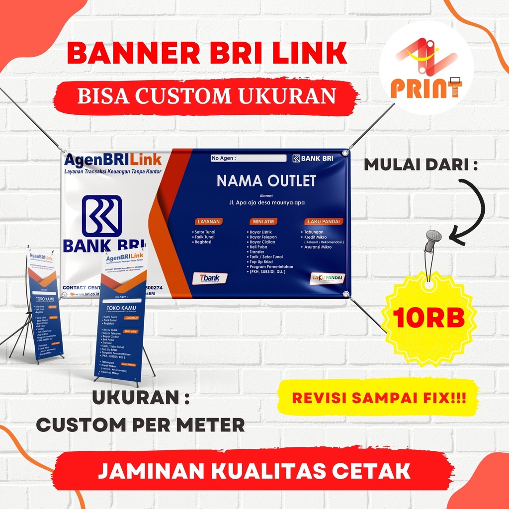 Jual BANNER AGEN BRI LINK | DESIGN TINGGAL PILIH | DAPAT DI CUSTOM ...