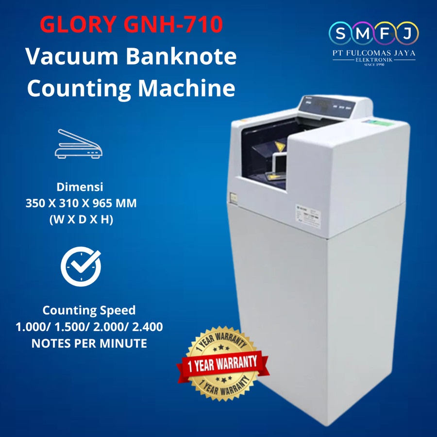 Jual Mesin Hitung Uang Glory GNH 710 Vacuum Banknote Counting Machine ...