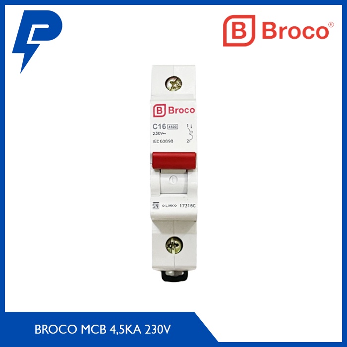 Jual MCB 1P 4,5KA BROCO SNI ORIGINAL 2A 4A 6A 10A 16A 20A 25A 32A 40A | Shopee Indonesia
