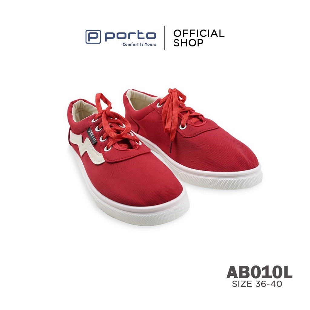 Jual Porto - Sepatu Wanita Sneakers Murah Nyaman AB010L | Shopee Indonesia