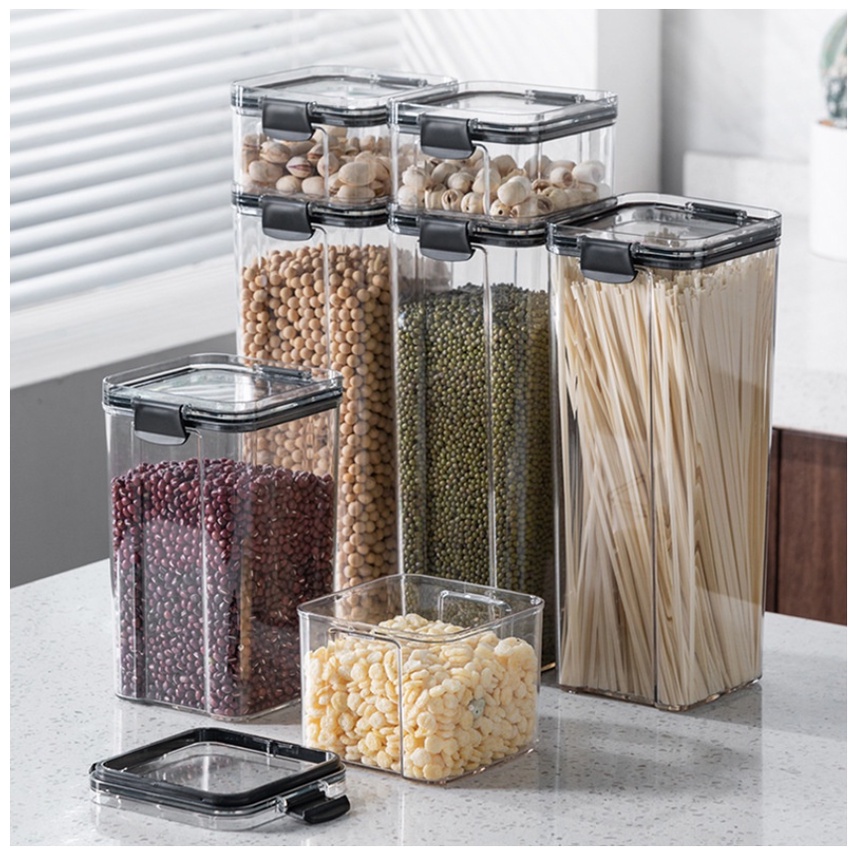 Jual TEMPAT PENYIMPANAN SNACK KEDAP UDARA BENING - JAR CONTAINER ...