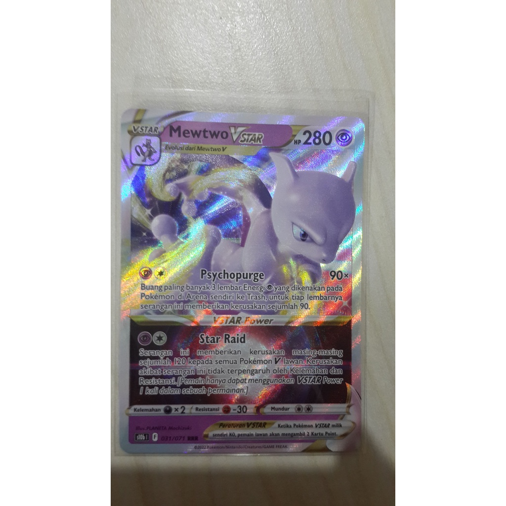 Jual TCG INDONESIA MEWTWO V STAR HOLOGRAM EDISI POKEMON GO S10B 031/071 ...