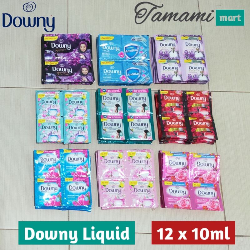 Jual Downy pewangi & pelembut pakaian isi 12 sachet downy renceng 500 ...