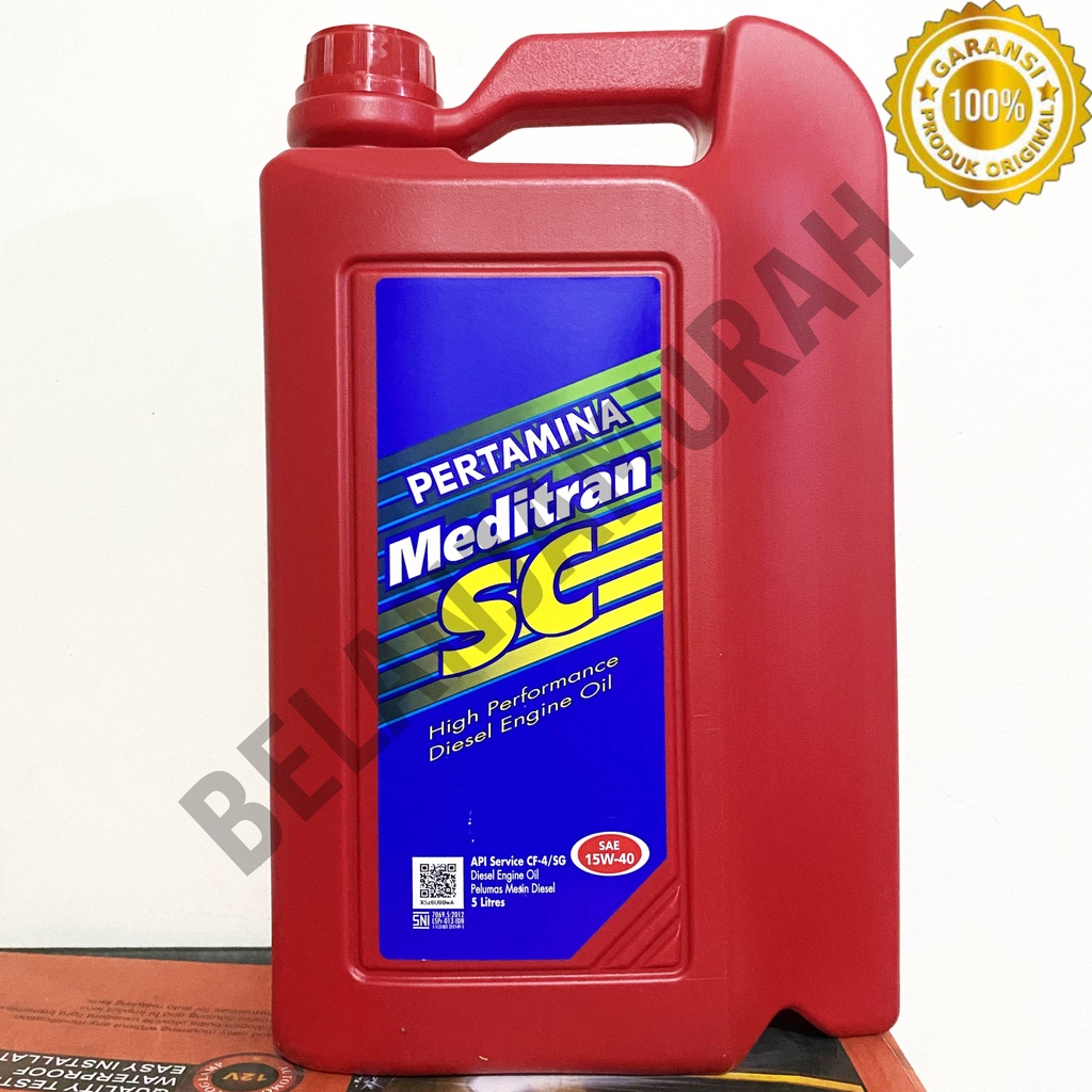 Jual Oli Mesin Diesel Pertamina Meditran SC Sae 15w-40 API CF-4/SG 5L ...