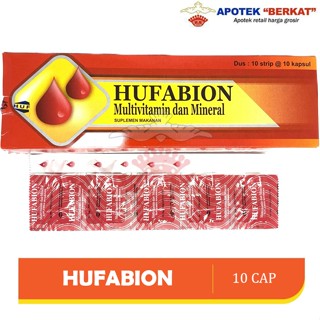Jual Hufabion - Vitamin Penambah Darah, Zat Besi, Anemia - 1 Strip ISI ...