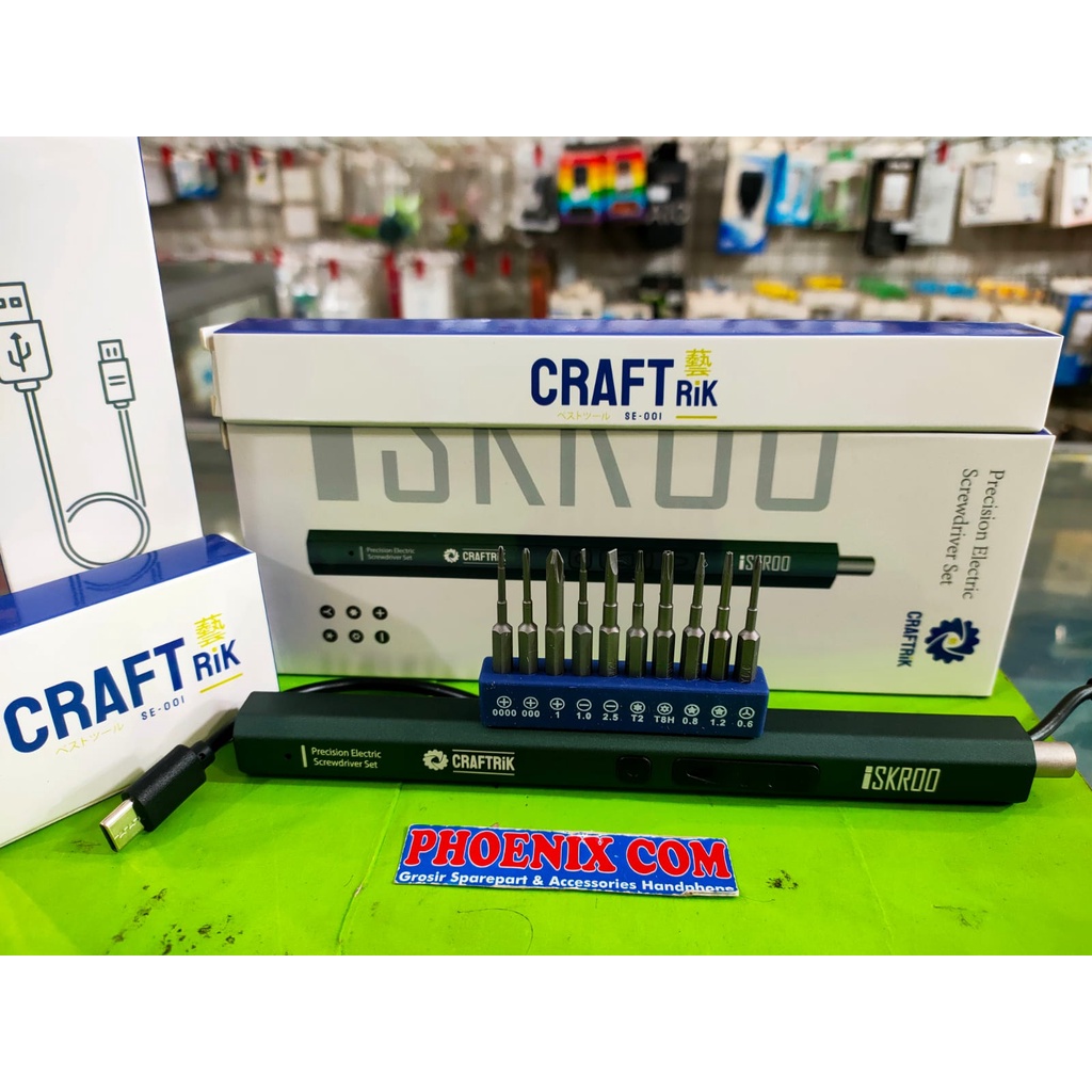 Jual OBENG SET ELETRIK SE-001 C ISKROO IP & ANDROID/OBENG ELETRIK ...