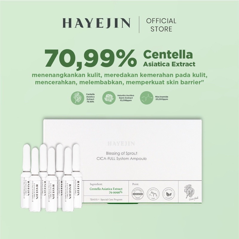 Jual HAYEJIN Blessing Of Sprout CICA-Full System Ampoule | Shopee Indonesia