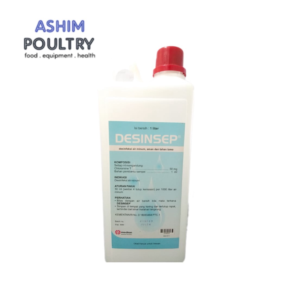 Jual Desinfektan Air Minum Ayam Unggas DESINSEP - 1 liter Medion ...