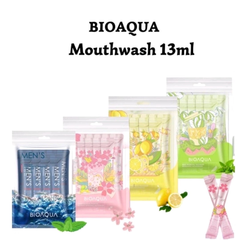 Jual Bioaqua Mouthwash Obat Kumur Probiotik Sachet 13ml - Harga Per 1 ...