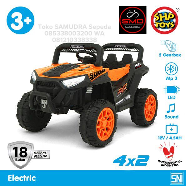 Jual Mobil Aki Mainan Anak Volta Tiger 5068 Jeep 12V 2 Dinamo Murah BDG ...