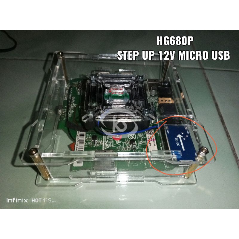 Jual STB HG680P fullset dualboot casing Akrilik | Shopee Indonesia