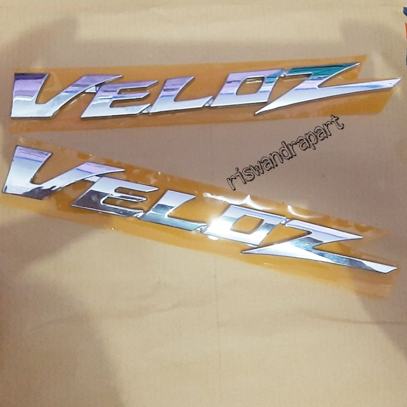 Jual Emblem logo tulisan huruf VELOZ original CHROME | Shopee Indonesia