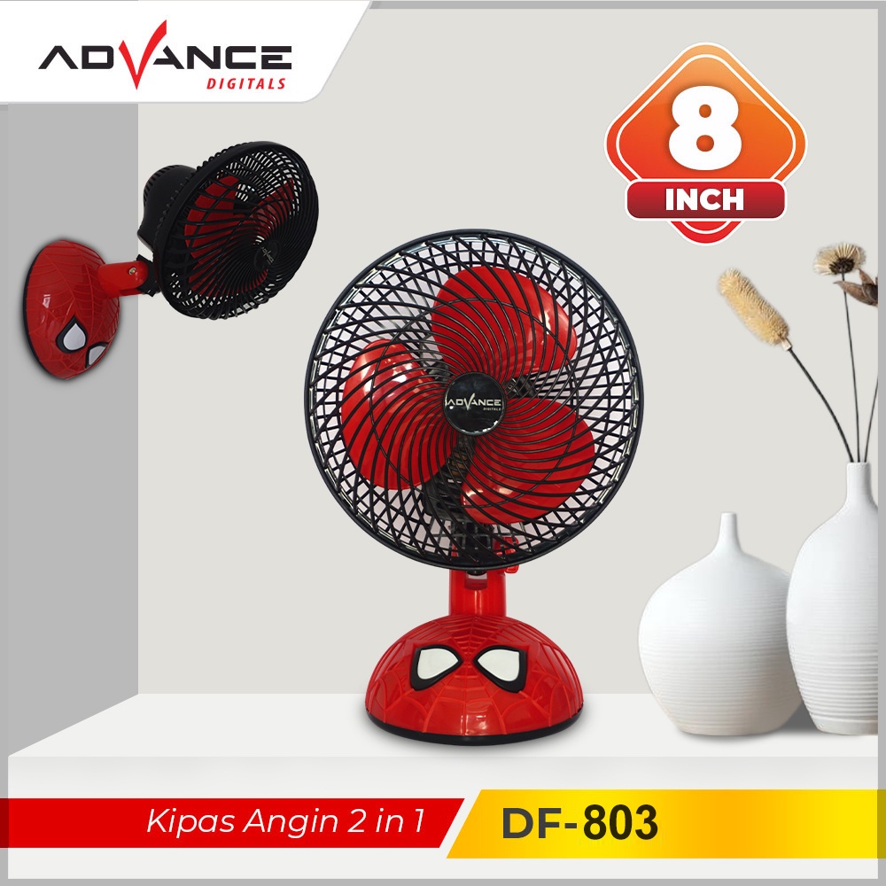 Jual Kipas Angin 8" Karakter Advance DF-803 2in1 Kipas Dinding Kipas ...