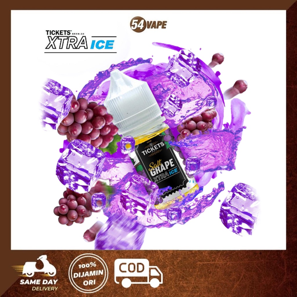 Jual Tickets Grape Xtra Ice Series Salt 30ml | Shopee Indonesia