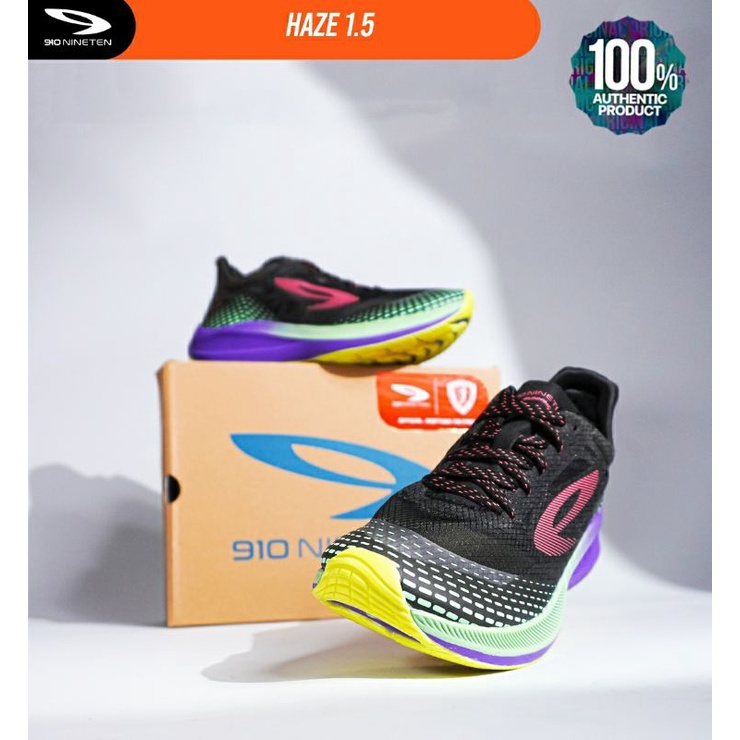 Jual 910 Nineteen sepatu lari running Haze 1.5 Original 100% | Shopee ...