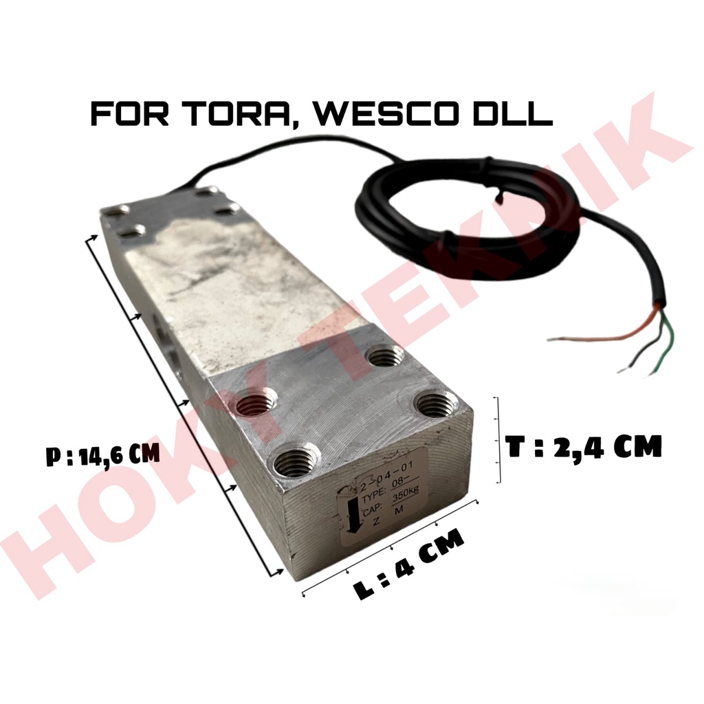 Jual Load Cell Sensor Timbangan Digital 150 Kg Cap Sensor 350 Kg TORA ...