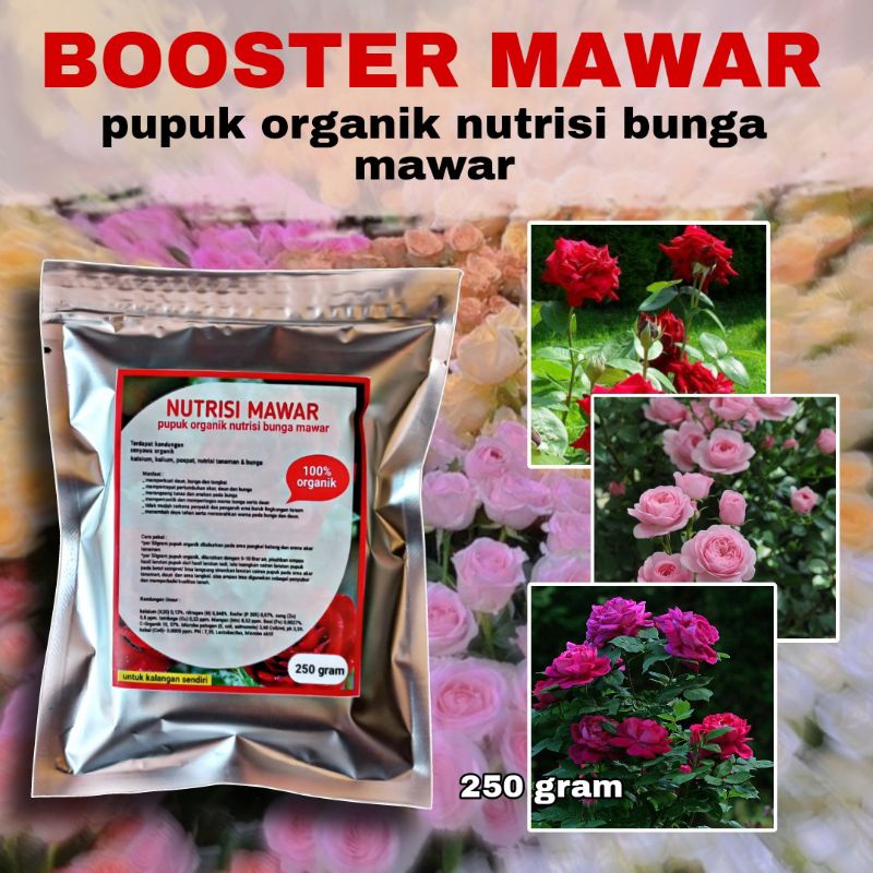 Jual BOOSTER MAWAR | PUPUK ORGANIK NUTRISI BUNGA NAWAR 250gram | Shopee ...
