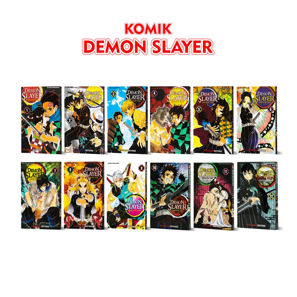 Jual Komik Anime Serial Demon Slayer Kimetsu No Yaiba Volume 1 Sampai ...