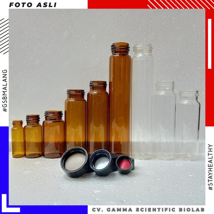 Jual Chemical Storage Vial Glass Bottles/Lab Vials for Autosampler ...