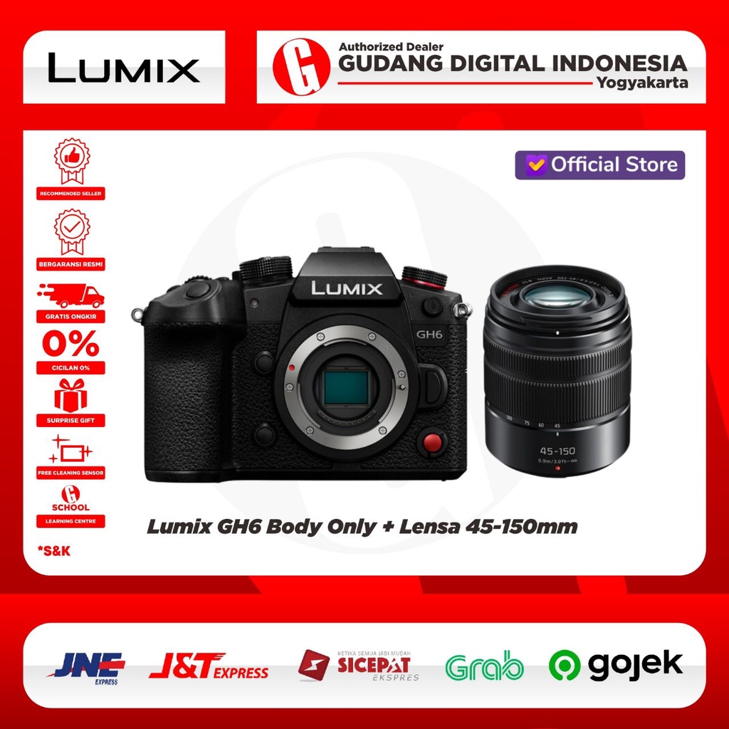Jual Panasonic Lumix GH6 Body Only PWP Lens 45-150mm | Shopee Indonesia