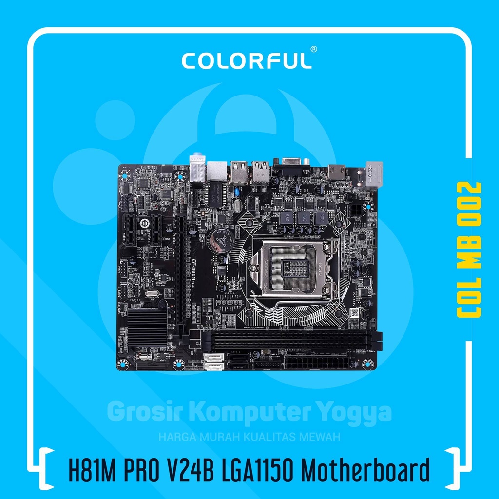 Jual Colorful H81M PRO V24B DDR3 1600MHz Socket LGA1150 Intel Motherboard | Shopee Indonesia