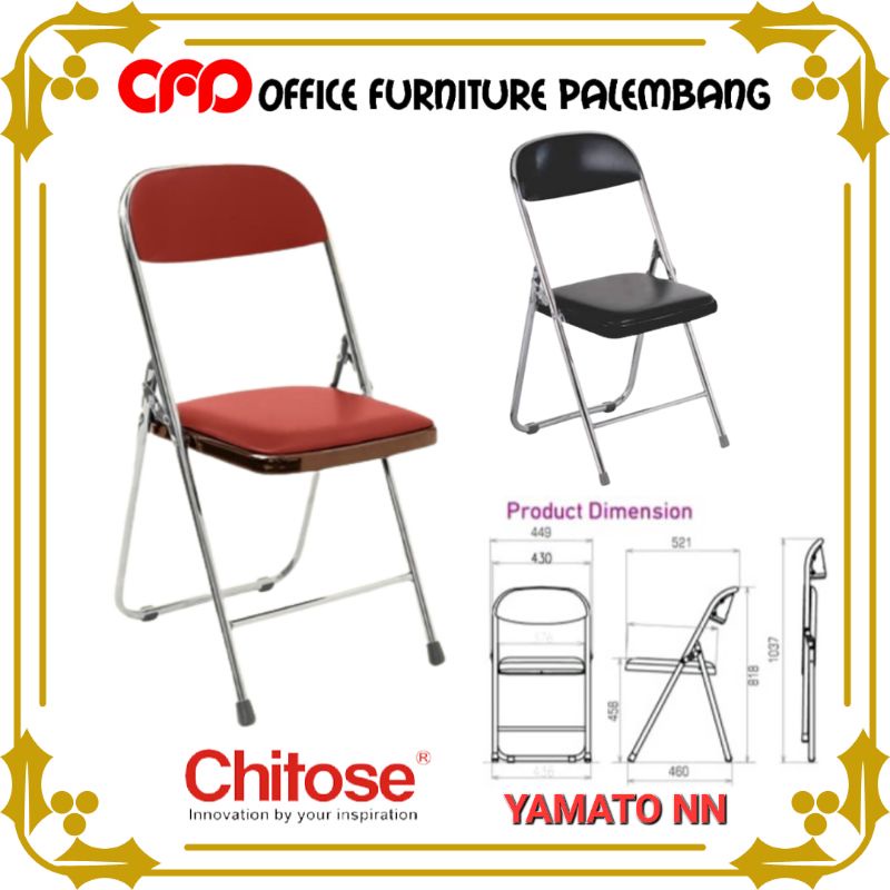 Jual kursi lipat original chitose YAMATO NN folding chair kursi kantor ...