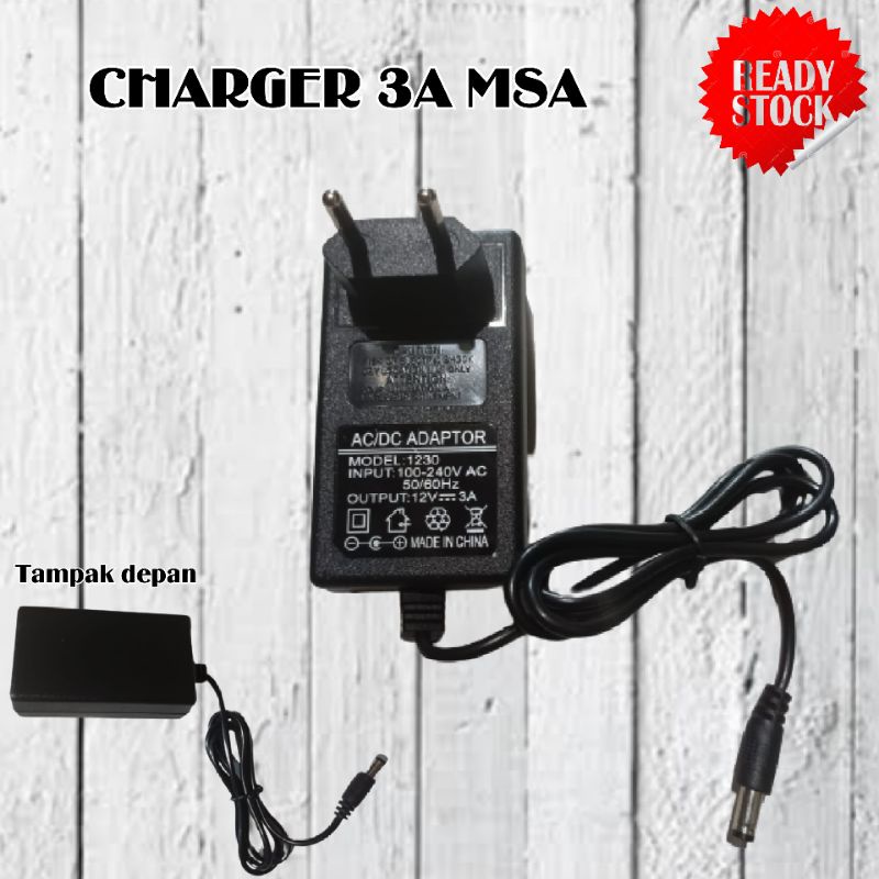 Jual ADAPTOR 3A 12V MSA ( POMPA AIR / WATER PUMP / DINAMO / CCTV) | Shopee Indonesia