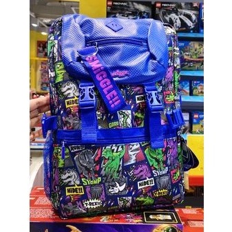 Jual Smiggle Backpack Attach Bright dino Foldover Backpack tas ransel ...