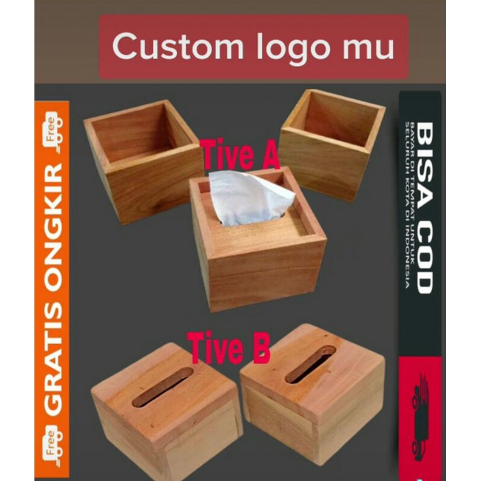 Jual kotak tisu kayu minimalis elegan kotak tisu Woden tissue box ...