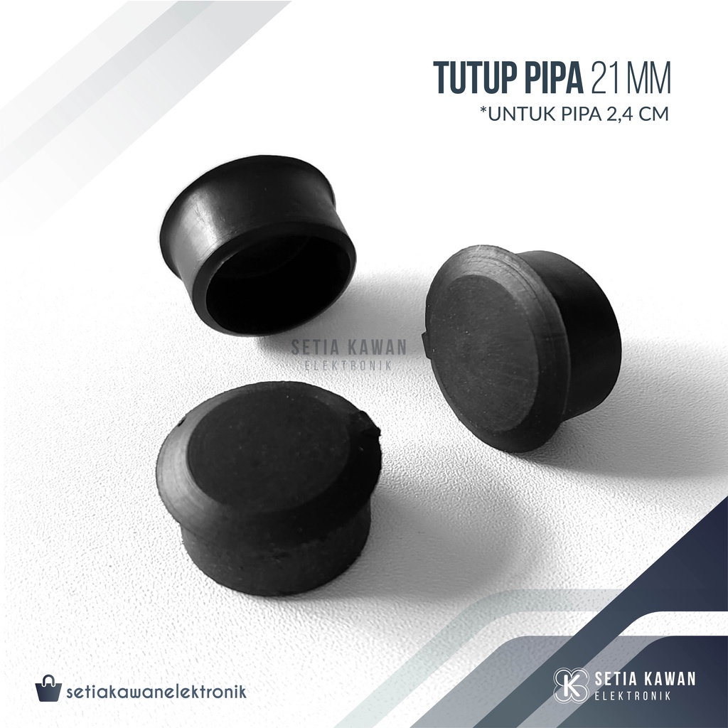 Jual Kaki Karet Tutup Pipa 21 mm Bulat Alas Kursi dan Meja / Besi ...