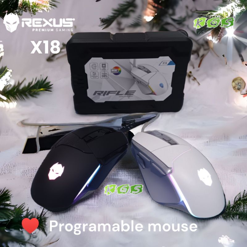Jual Rexus gaming mouse xiera X18 RIFLE | Shopee Indonesia