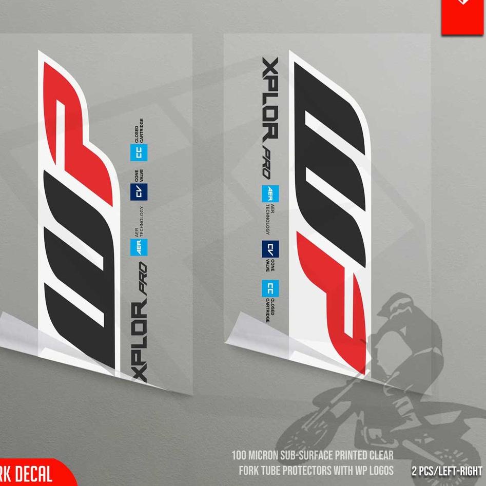 Jual lv Upper Fork Decal Sticker USD WP 04 Clear shock crf klx wr155 ...