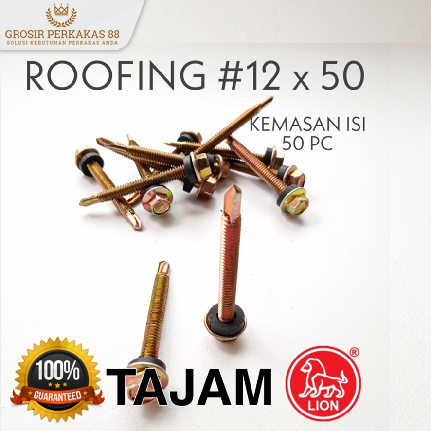 Jual Sekrup Baja Ringan Baut Roofing Skrup Rangka Hollow Drilling Besi ...