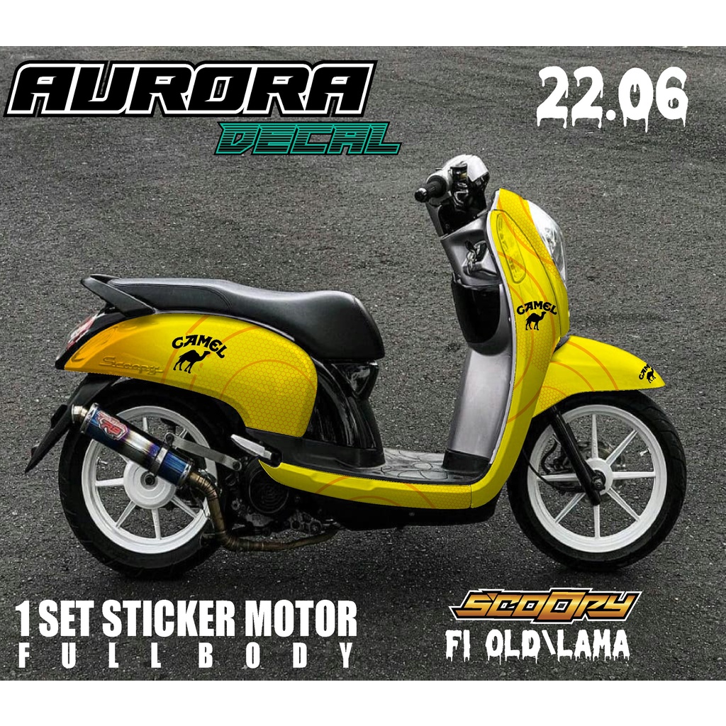 Jual Decal Dekal Sticker Stiker Striping scoopy SCOOPY FI OLD TERBARU ...