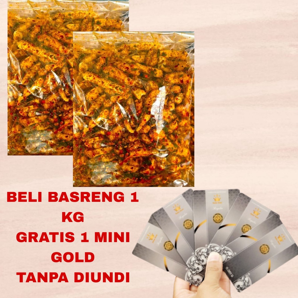 Jual basreng isi 100 gram pedas dan original baso goreng basreng viral ...