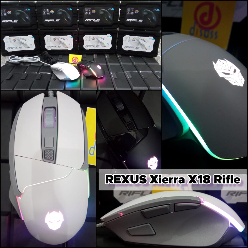 Jual MOUSE GAMING REXUS X18 XIERRA RIFLE - DISASS JOGJA | Shopee Indonesia