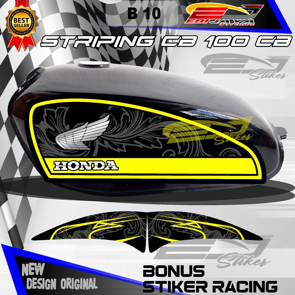 Jual STRIPING CB 100 STANDART / STIKER CB 100 CUSTOM HOLOGRAM DAN NON ...