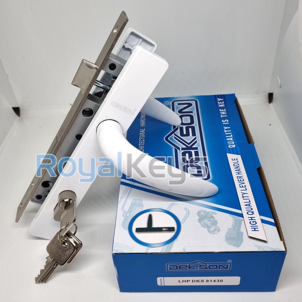Jual Paket Set Handle Dekson Dekkson LHP 81430 Putih Gagang Pintu ...
