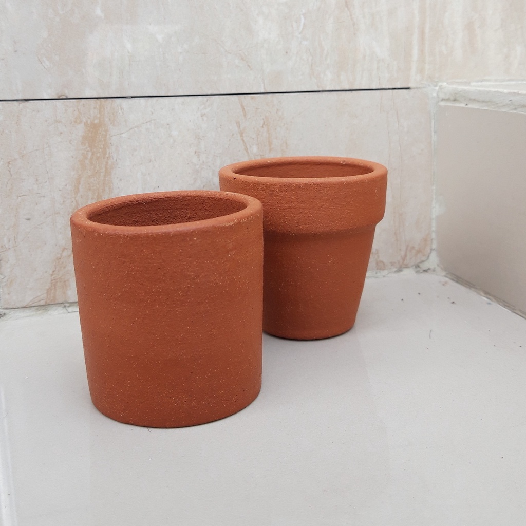 Jual Pot Tanah Liat Aesthetic - Pot Terakota Mini 6x6 cm - Pot Tanaman ...