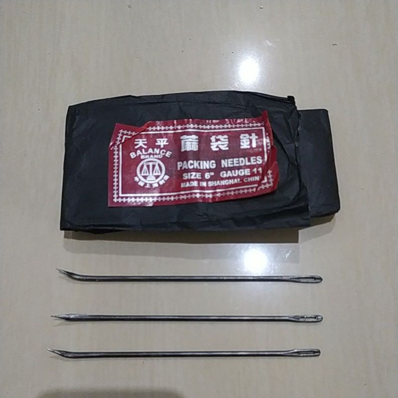 Jual Jarum karung goni panjang +- 15 cm,jarum besi,Jarum besar jahit ...